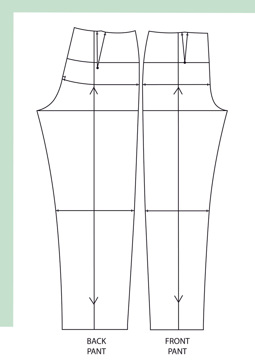 Quarter Scale Pant Blocks Size 10 – The Ultimate Patterndrafting Series